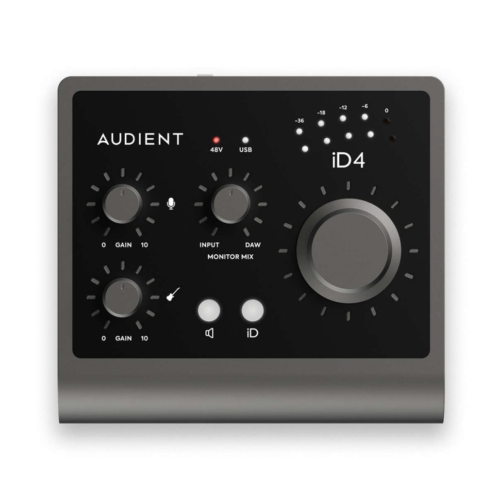 Audient iD4 MKII - Interfaz de Audio USB 2x2 Premium
