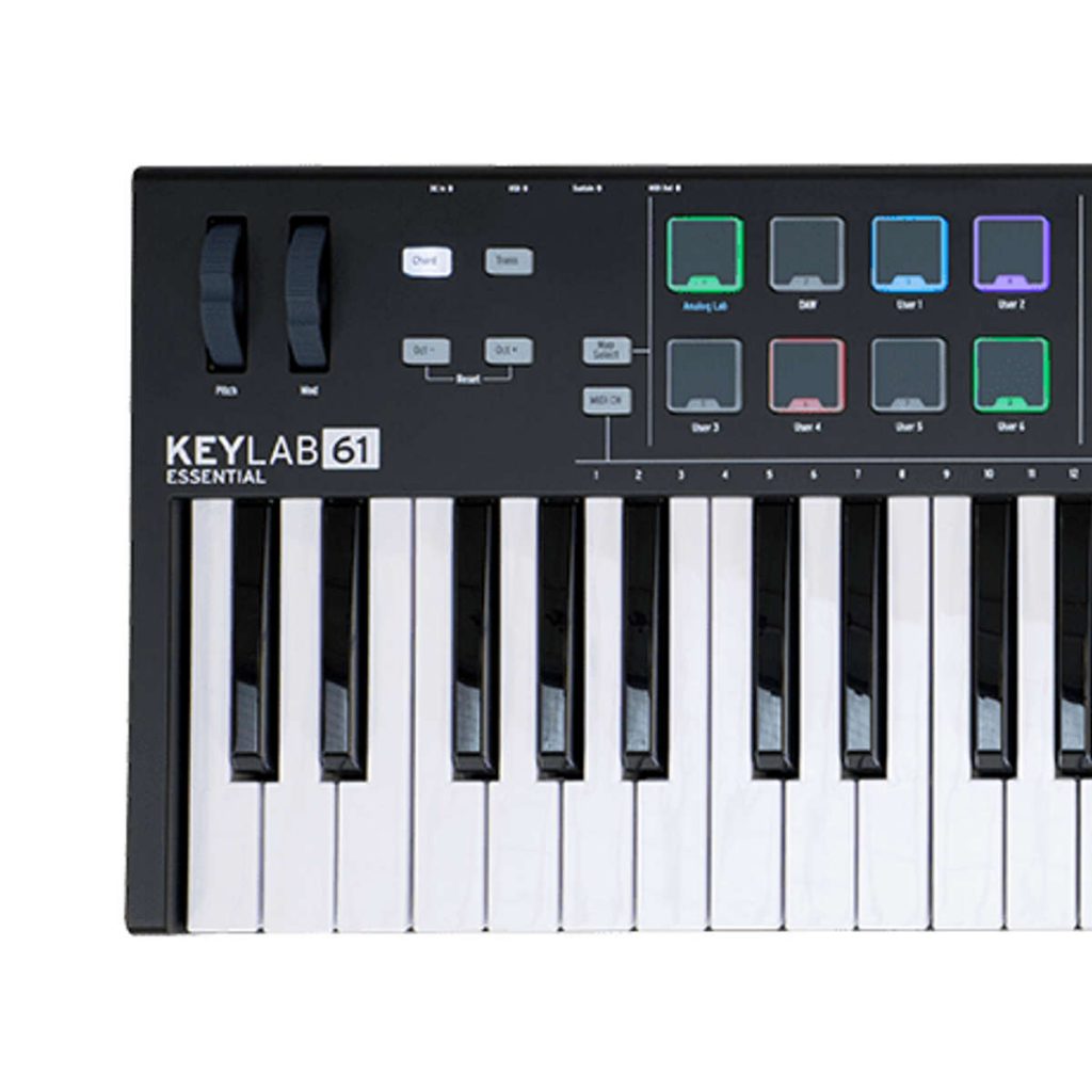 Arturia Minilab 3 Deep Black - Controlador MIDI USB Portable de 25 Teclas