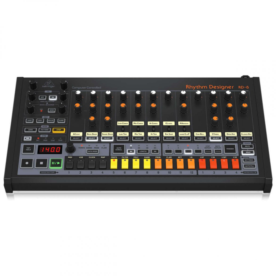 Behringer RD-8 MKII - Caja de Ritmos Análoga