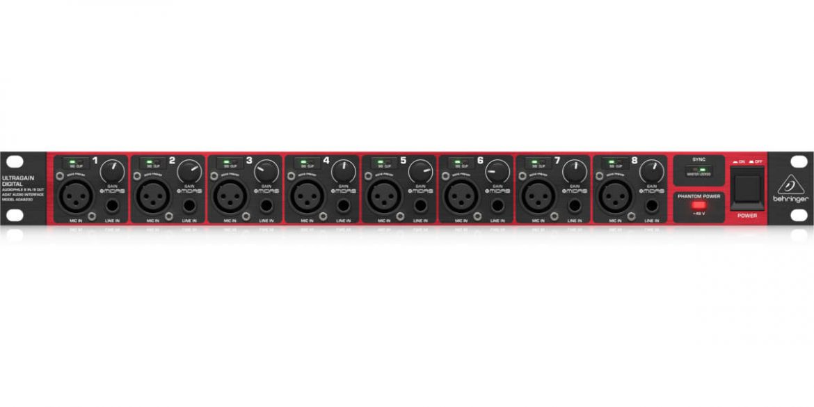 Behringer ADA8200 - Preamplificador de Micrófono ADAT de 8 Canales
