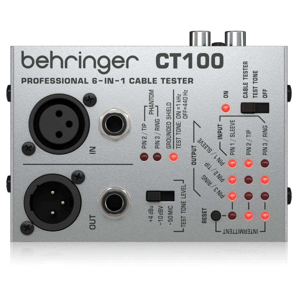 Behringer CT100 - Tester Profesional de Cables 6 en 1