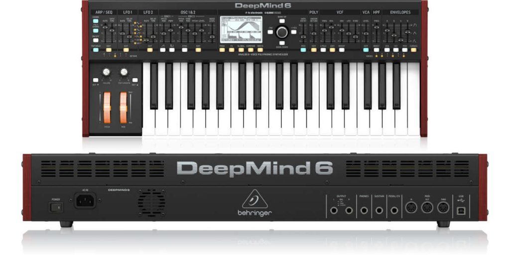 Behringer Deepmind 6 - Sintetizador Análogo de 37 Teclas