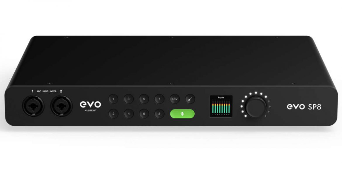 Audient EVO SP8 - Preamplificador de Micrófono Smart de 8 Canales