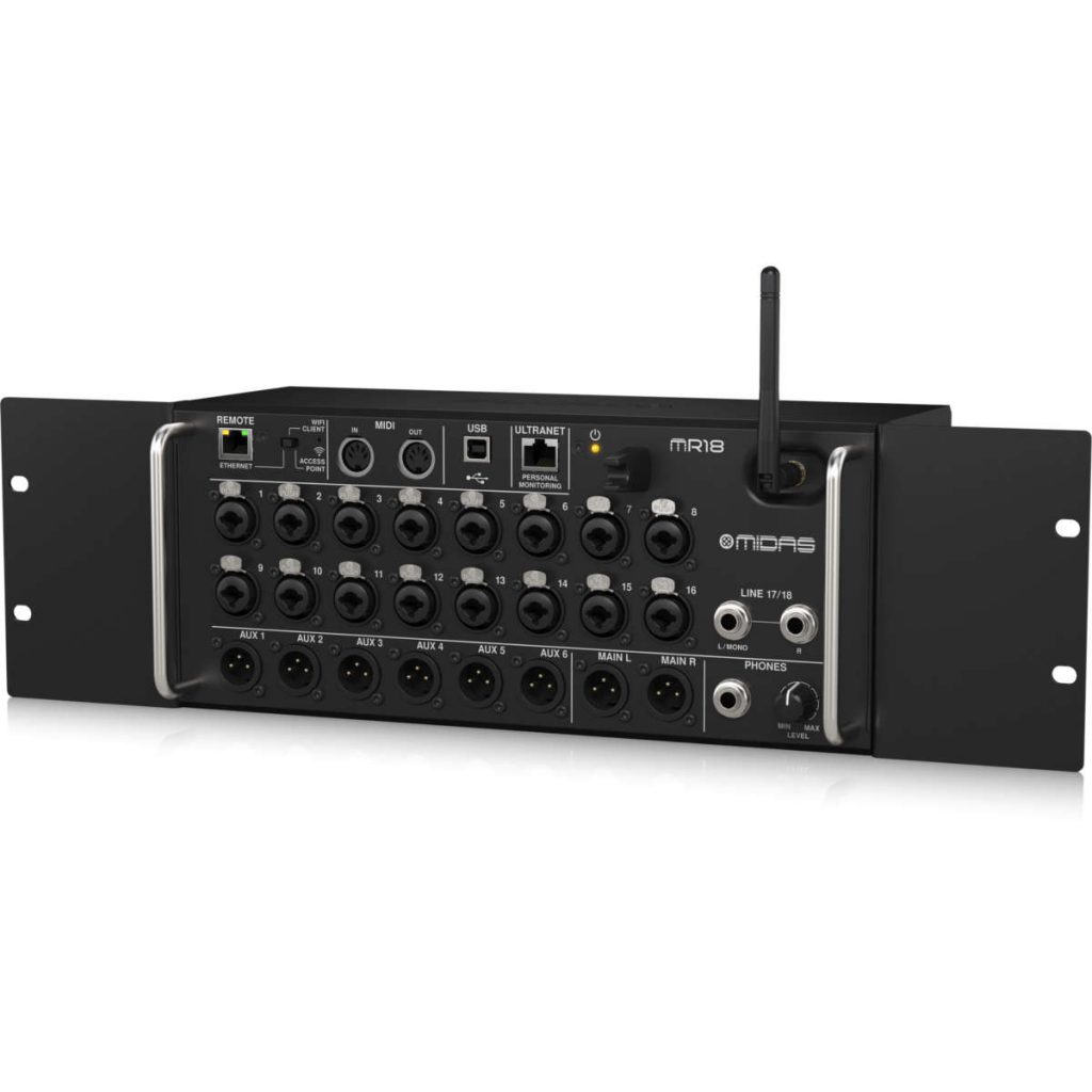 Midas MR18 - Mixer Digital de Rack de 18 Canales