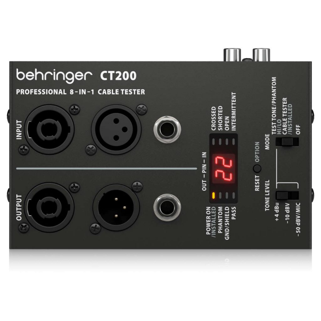 Behringer CT200 - Tester Profesional de Cables 8 en 1