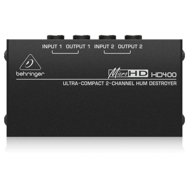 Behringer MicroHD HD400 - Eliminador de Zumbido Eléctrico de 2 Canales