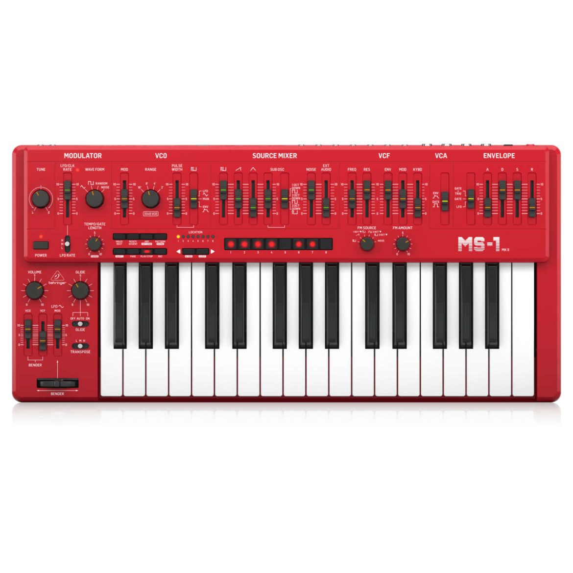 Behringer MS-1-RD MKII - Sintetizador Análogo de 32 Teclas
