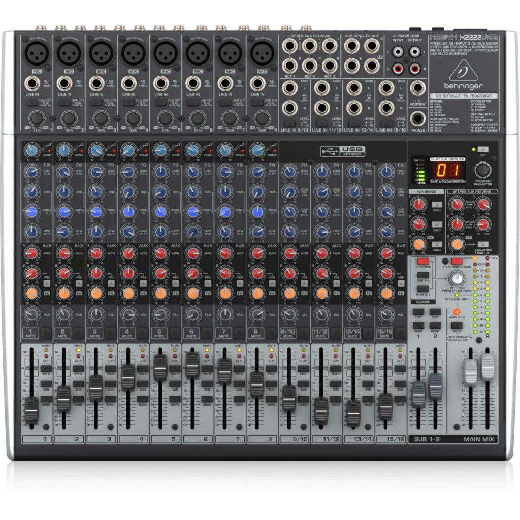 Behringer Xenyx X2222USB - Mixer Analógo con Interfaz USB y FX