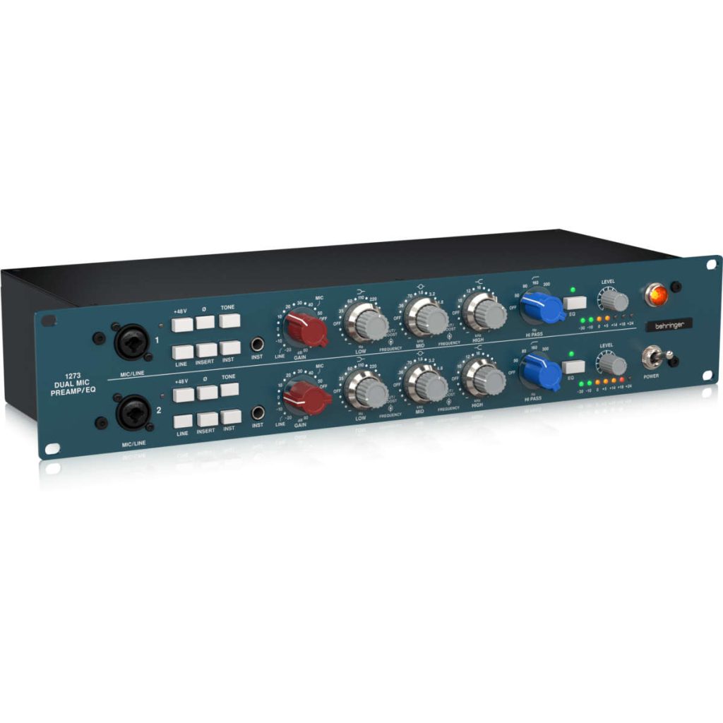 Behringer 1273 - Preamplificador Dual de Micrófono con EQ de 3 Bandas