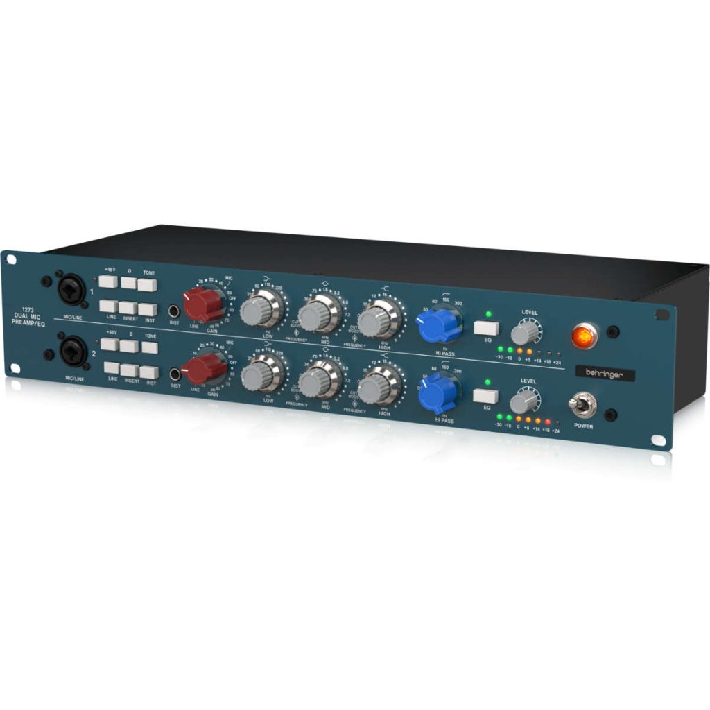 Behringer 1273 - Preamplificador Dual de Micrófono con EQ de 3 Bandas