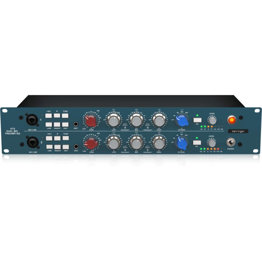 Behringer 1273 - Preamplificador Dual de Micrófono con EQ de 3 Bandas