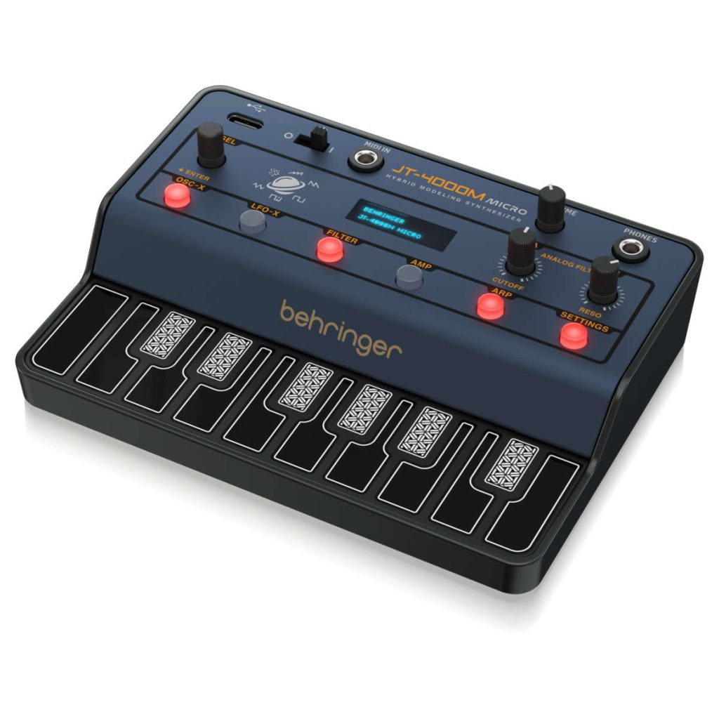 Behringer JT-4000M Micro - Sintetizador de Modelado Híbrido de 4 Voces